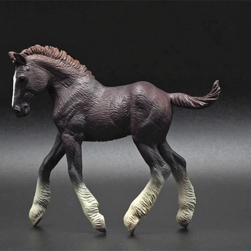 Figuras de caballos de Shire de PVC, modelo de animales de caballo ...