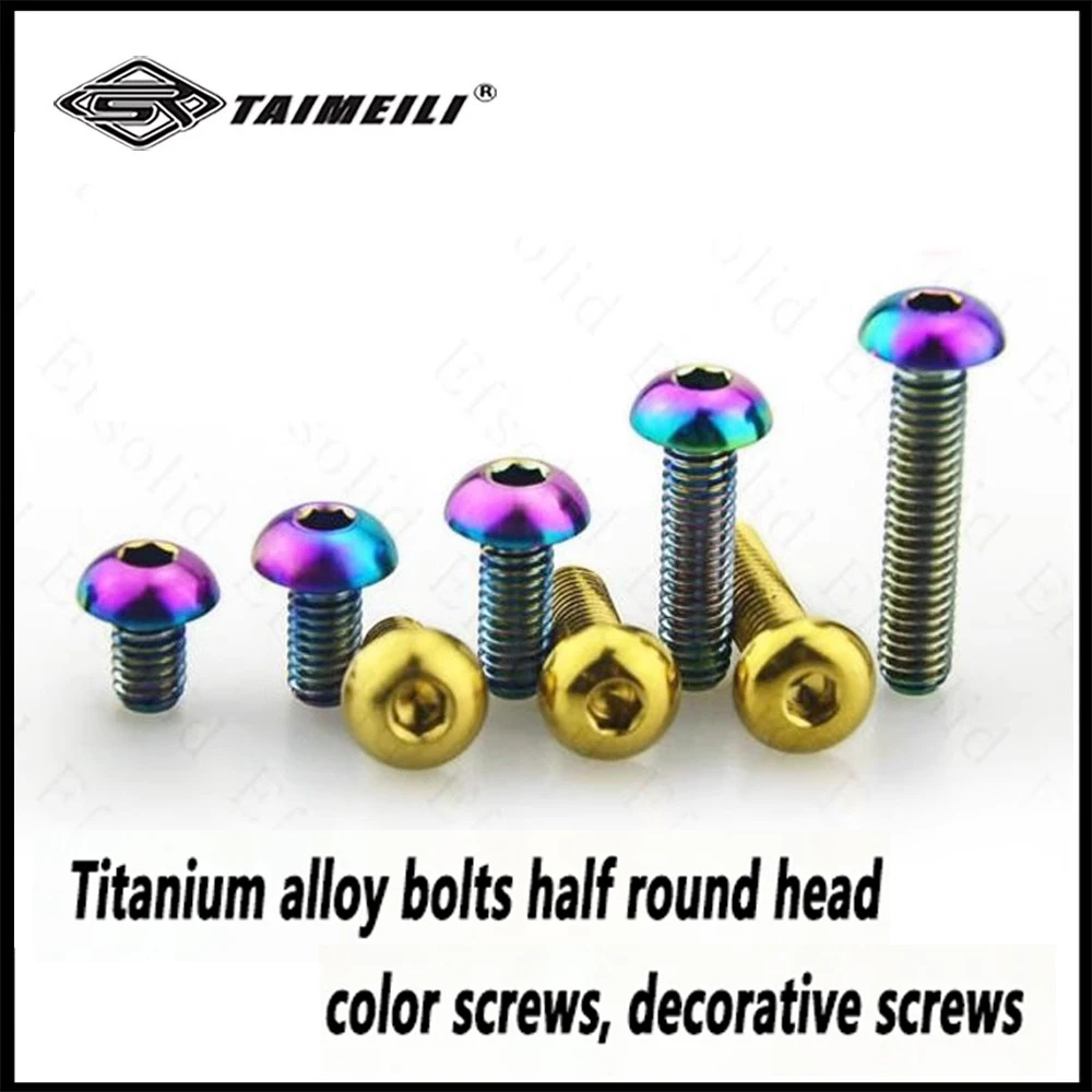 1pcs-titanium-alloy-bolts-half-round-head ...