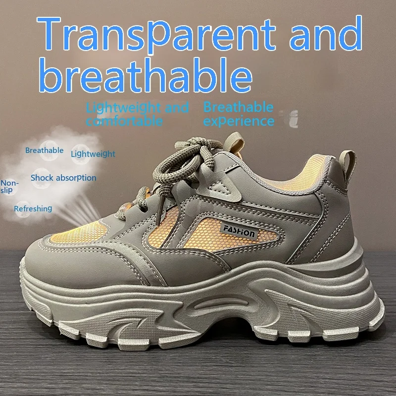2024-new-breathable-platform-daddy-shoes-senior-sense-fried-street-wide ...