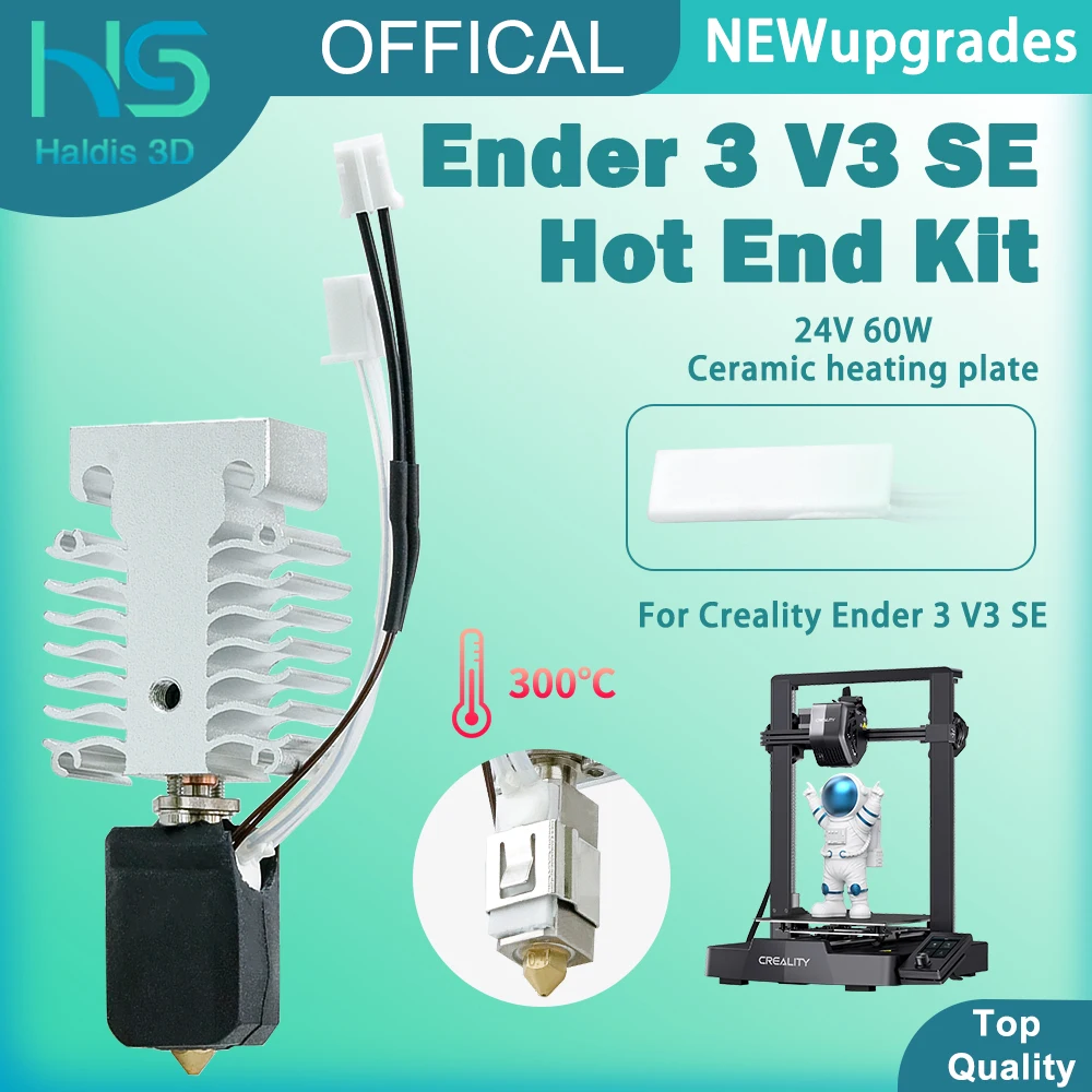New-Upgrade-Creality-Ender-3-V3-SE-Hot-End-Kit-24V-60W-Ceramic-Heater ...
