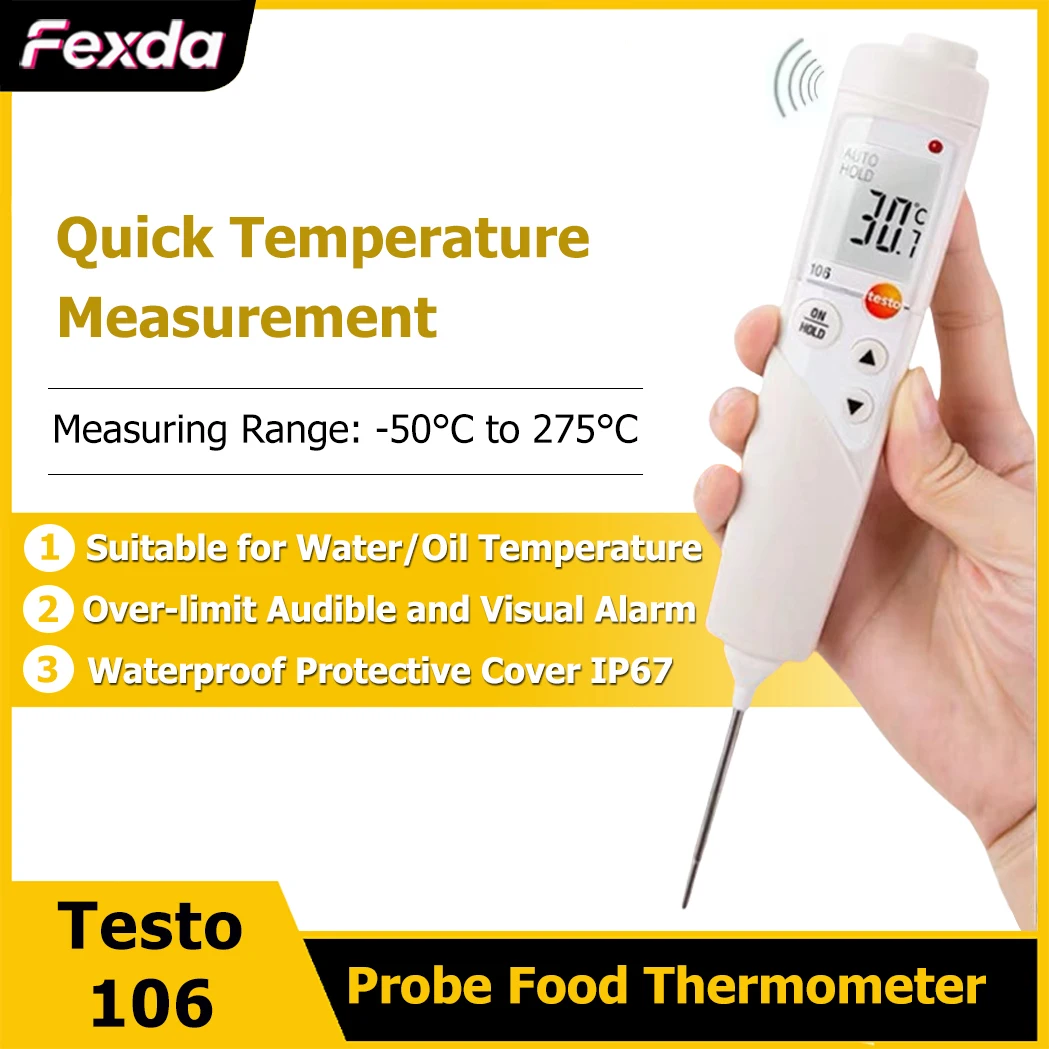 Testo 106 Digital Food Thermometer High Precision Waterproof Kitchen ...