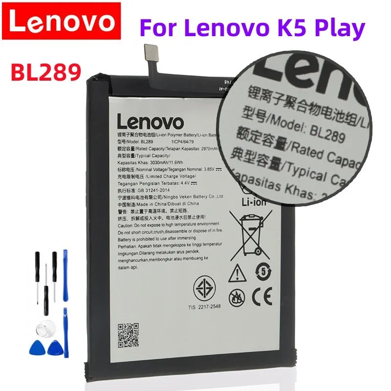 Bater-a-2023-Original-para-Lenovo-K5-Play-L38011-L38021-100-mAh-BL289 ...