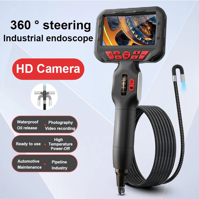 360 ° rotating 1080P HD 4.3-inch screen 3.9/6mm lens Industrial ...