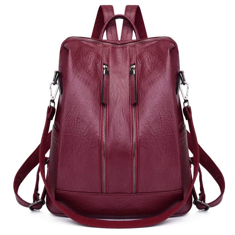 CFUN-YA-New-Leather-Women-Backpack-High-Quality-PU-Female-Bag-Bucket ...