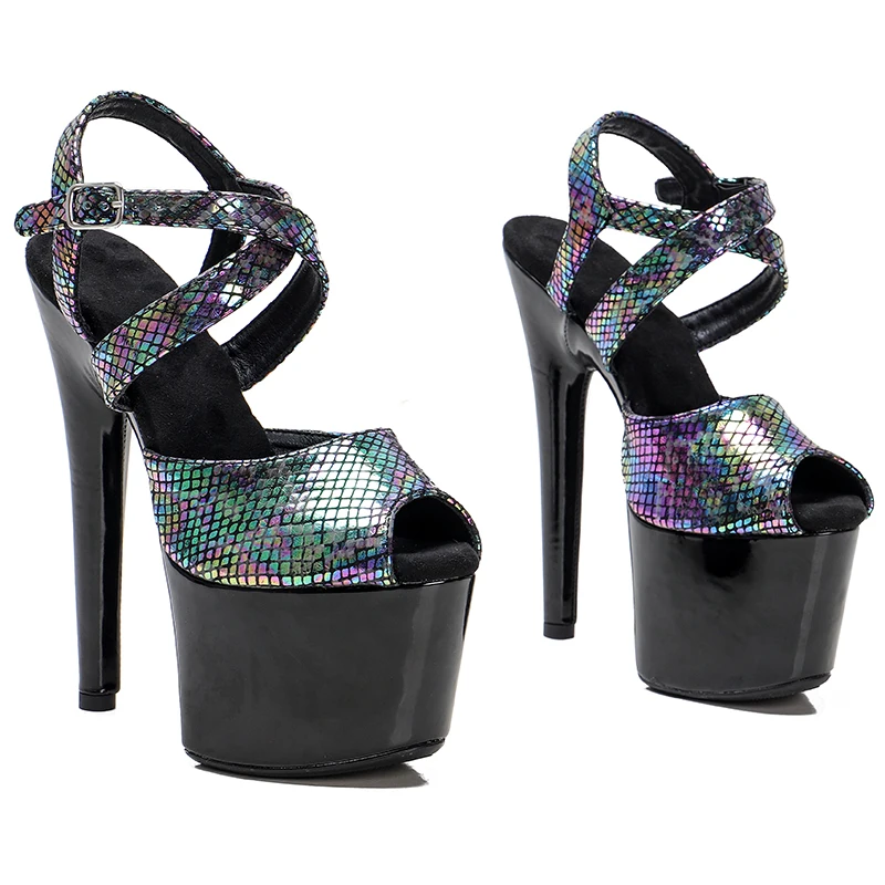 Leecabe Sandalias de plataforma para mujer, zapatos de tacón alto para ...