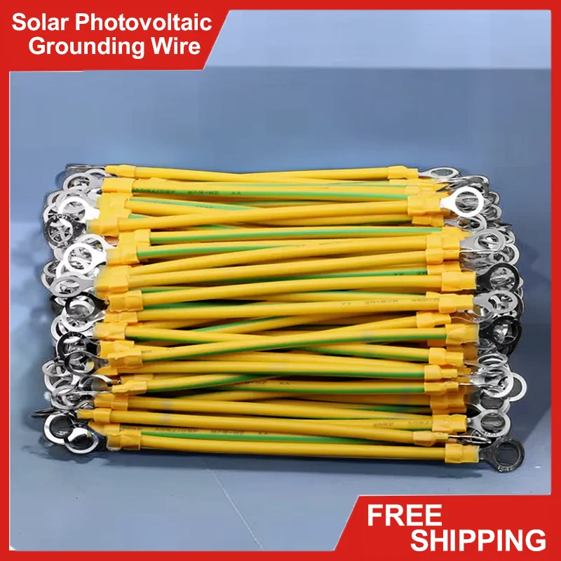 100Pcs-BVR-Yellow-Green-Solar-Photovoltaic-Grounding-Wire-Terminals-10 ...
