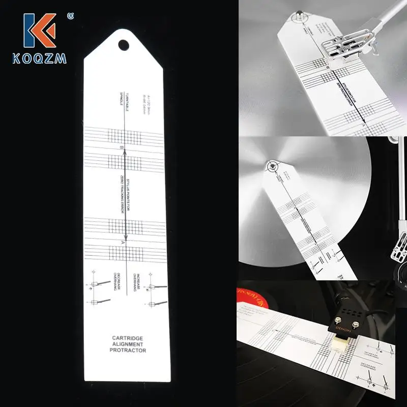 Pickup-Calibration-Distance-Gauge-Protractor-Record-LP-Vinyl-Turntable ...
