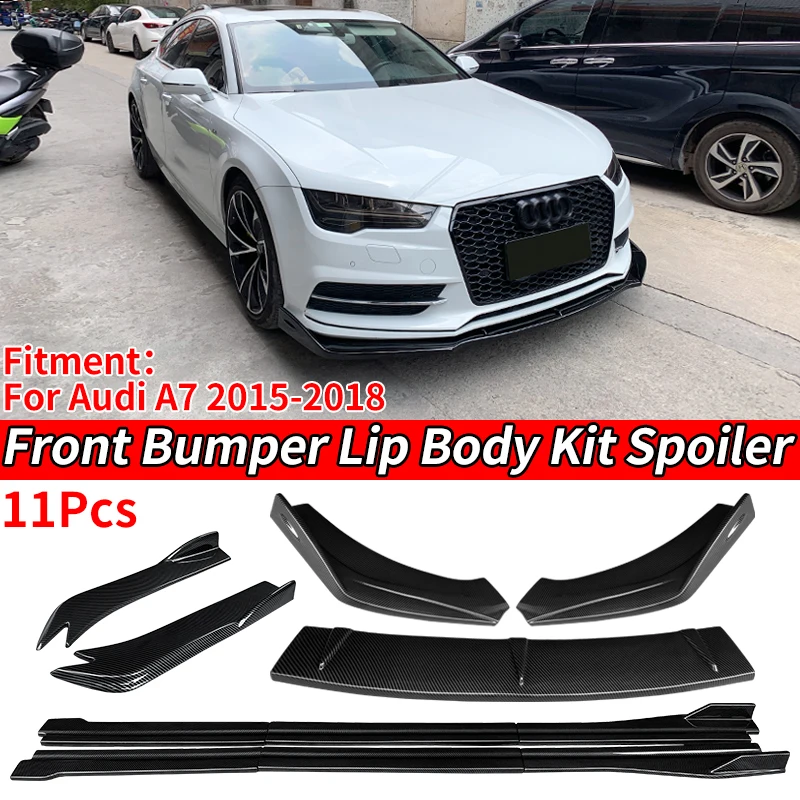 High Quality Car Front Bumper Splitters Lip Body Kit Spoiler Side ...