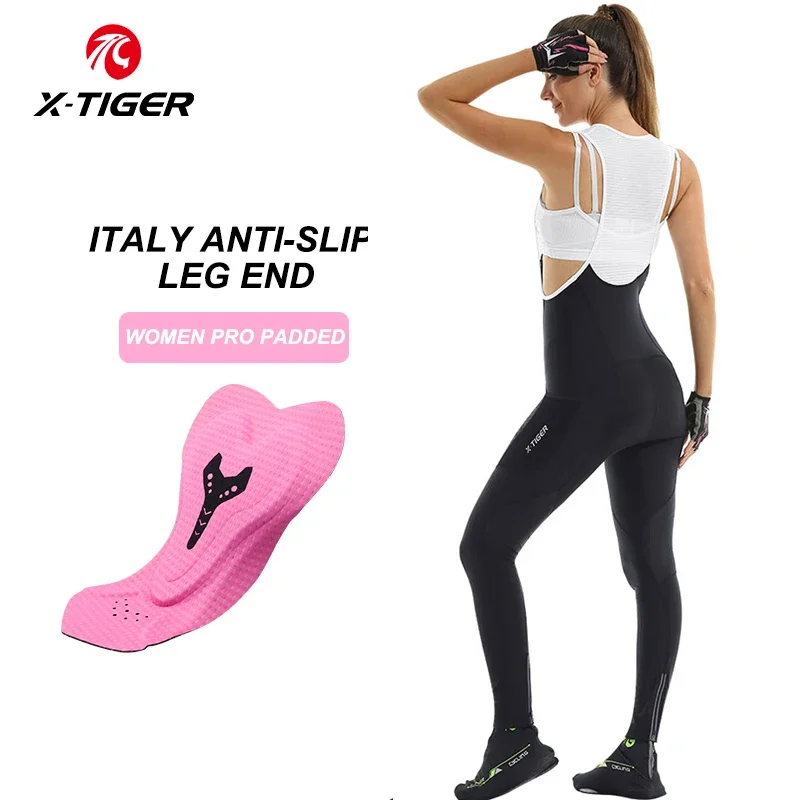 X-TIGER Women Cycling Bib Pants MTB Shockproof Cushion Cycling Pants ...