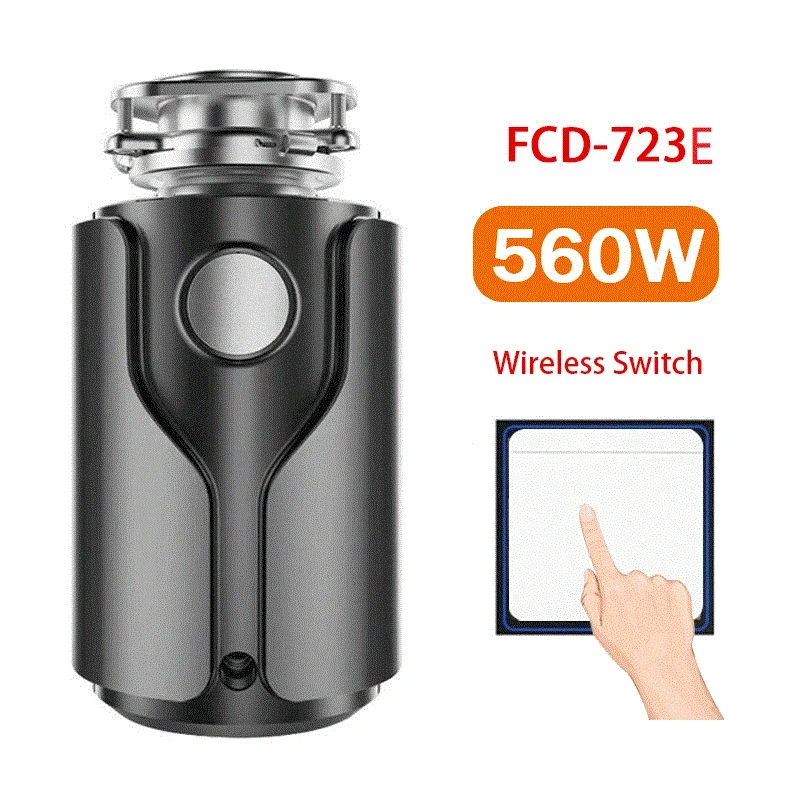 Food-Waste-Disposer-1200ml-Capacity-Food-Crusher-560W-Stainless-Steel ...