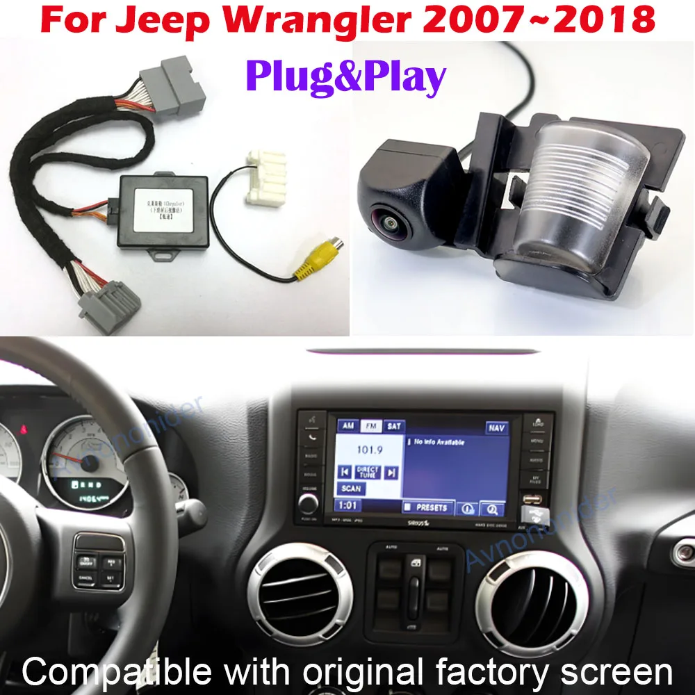 Car Rear View Camera interface For Jeep Wrangler 2007~2018 Compatible ...