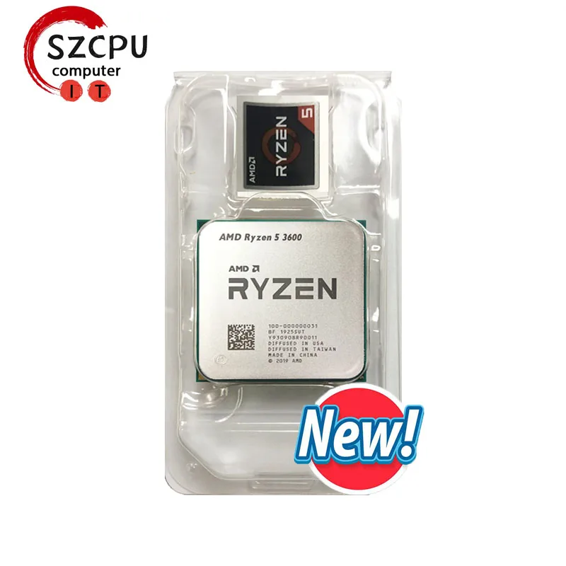 AMD-procesador de CPU Ryzen 5 3600, nuevo R5 3600, 3,6 GHz, seis ...