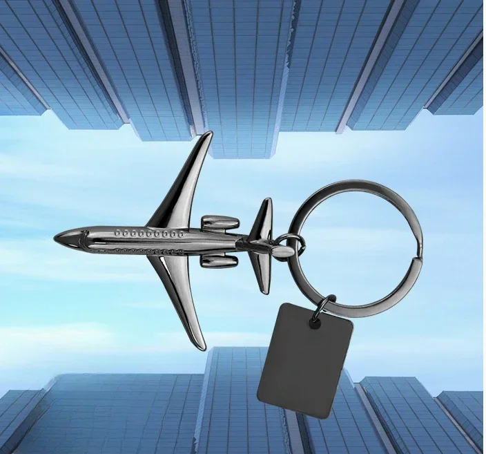 Metal-Airplane-Keyring-Chain-Aircraft-Pendant-Keyring-Plane-Keychain ...