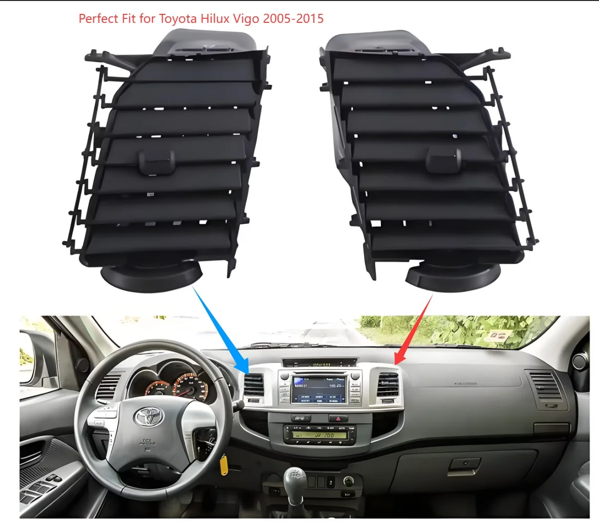 liuquan Replacement Central Dashboard Air Vent Set 55680-0K110 55670 ...