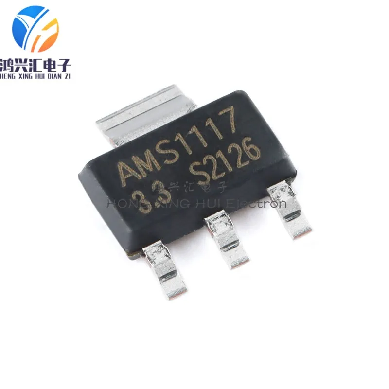 (50pcs) Original genuine UMW AMS1117-3.3 SOT-223 1A low dropout linear regulator LDO chip