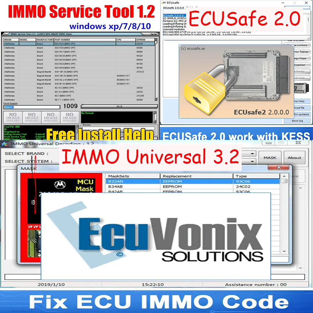 3-Software-PACK-ECUSafe-2-0-IMMO-Universal-3-2-Edc-17-IMMO-SERVICE-TOOL ...