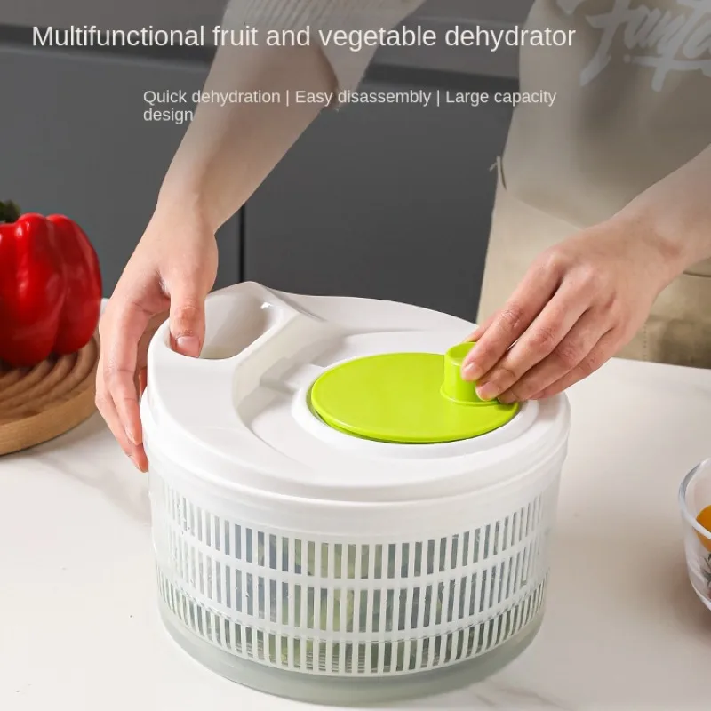 Kitchen-Tools-Salad-Spinner-Lettuce-Greens-Washer-Dryer-Drainer-Crisper ...