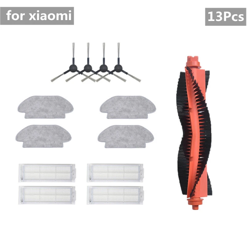 Main Brush Hepa Filter Side Brush Mop Cloth for xiaomi STYJ02YM vacuum ...