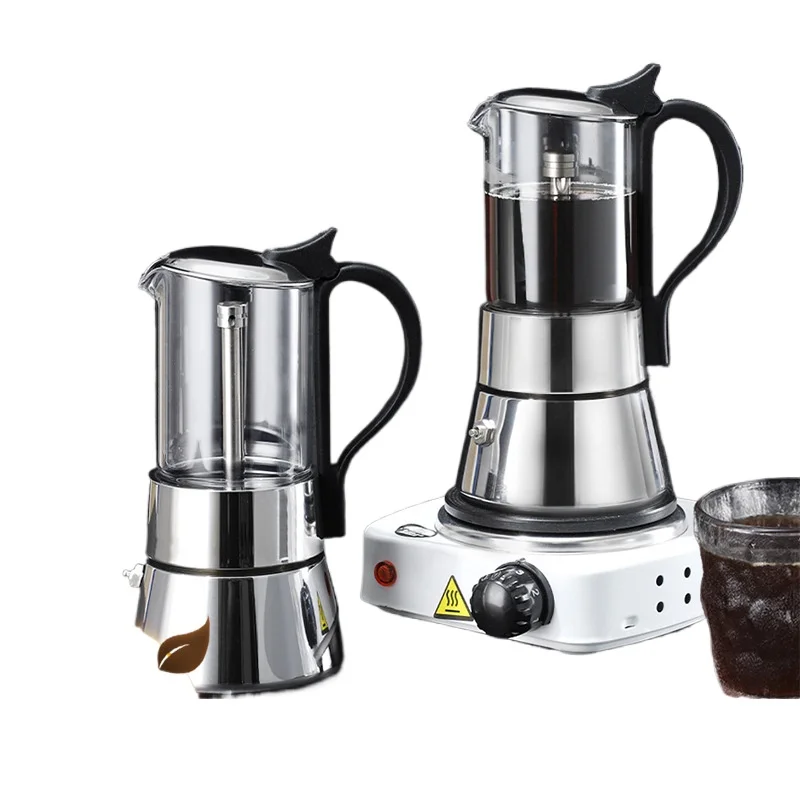 Olla-de-Moka-de-acero-inoxidable-con-tapa-de-vidrio-cafetera-italiana ...