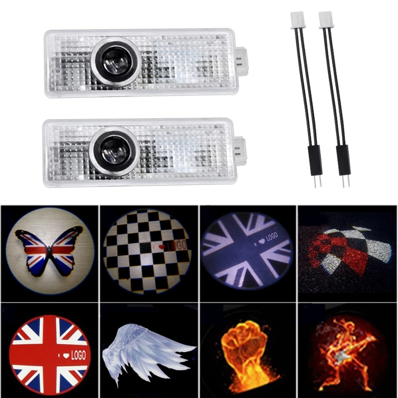 Per-MINI-Cooper-Car-Logo-Door-Light-proiettore-Led-lampada-di-benvenuto ...