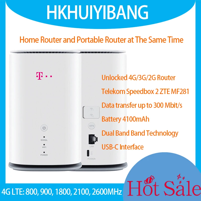 Unlocked-ZTE-Speedbox-MF281-4G-Cat6-LTE-CPE-Modem-300Mbps-Dual-Band ...