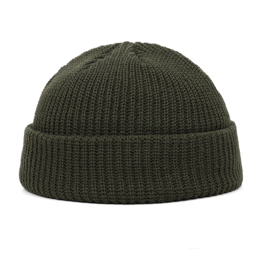 Mannen-Gebreide-Muts-Beanie-Skullcap-Sailor-Docker-Visser-Manchet ...