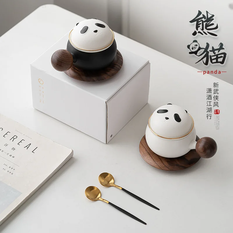 FuBaiYi-Panda-Ceramic-Tea-Cup-Office-Tea-Set-Personal-Creative-Cup-with ...