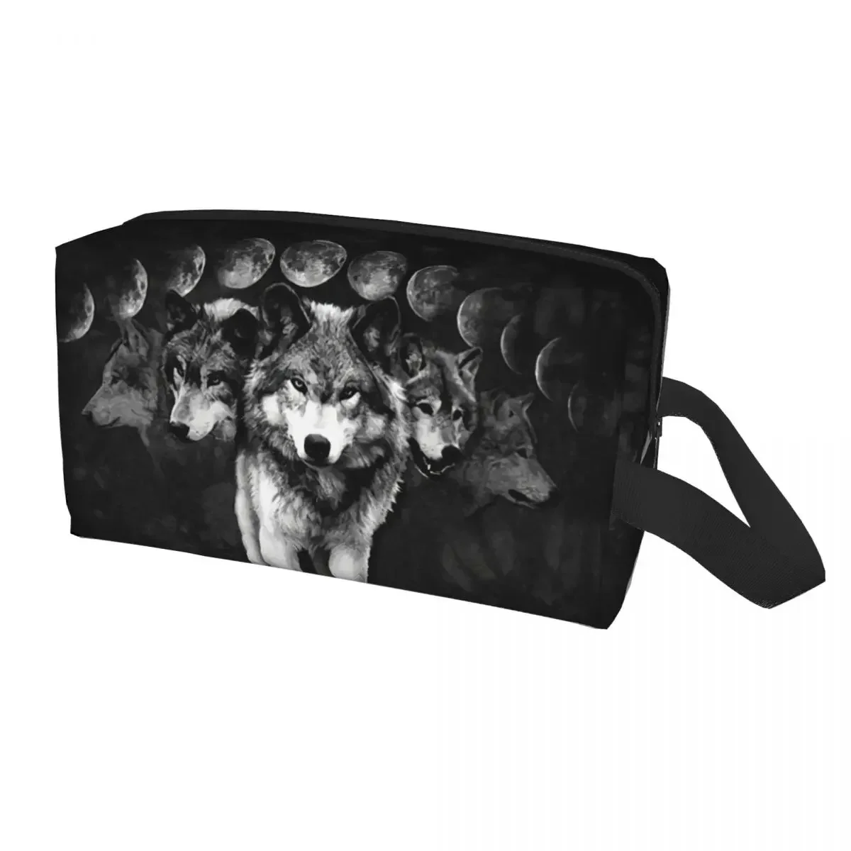 Custom-Animal-Spirit-Guides-Travel-Cosmetic-Bag-for-Women-Wolf-Family ...