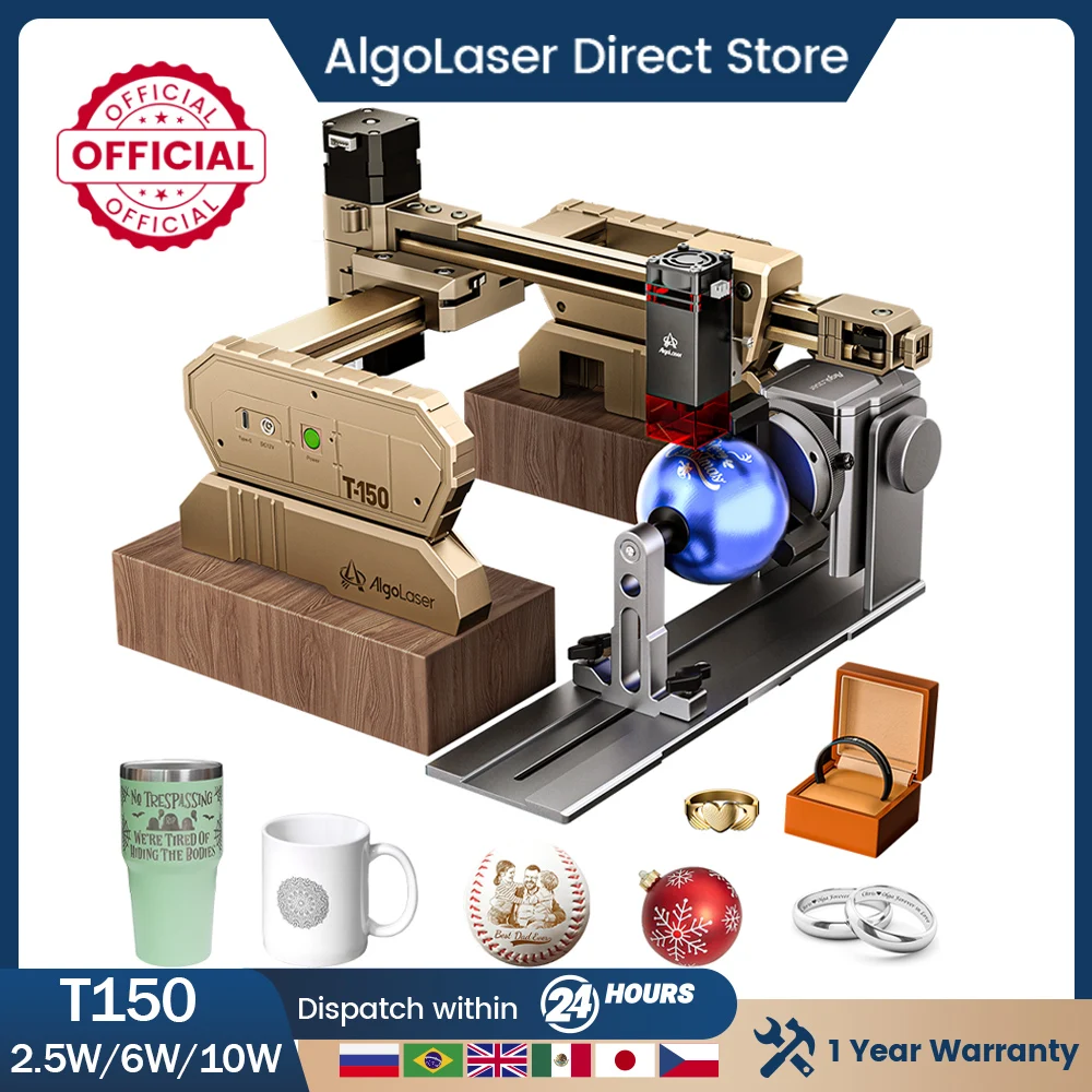 AlgoLaser T150 2.5W 6W 10W High Precision Portable Laser Engraving ...