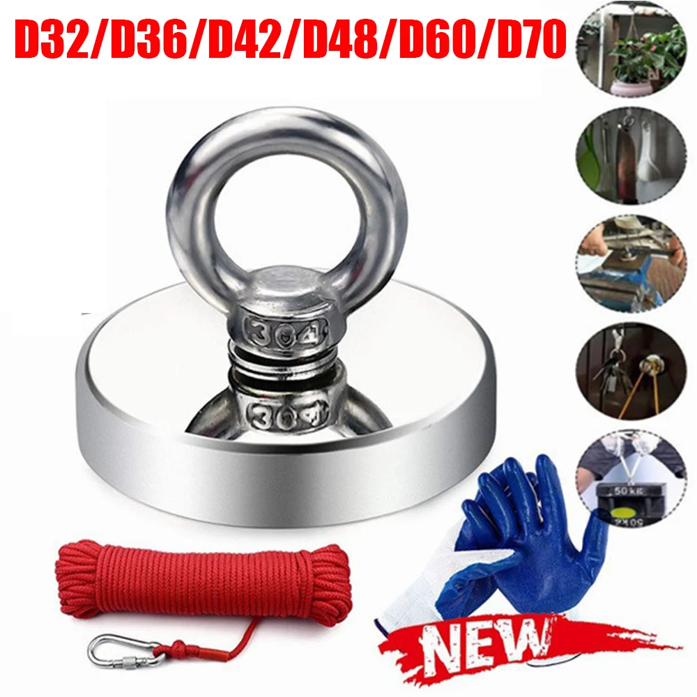 D32-D70-Powerful-Neodymium-Magnet-for-Fishing-and-Salvaging-Hook-Super ...
