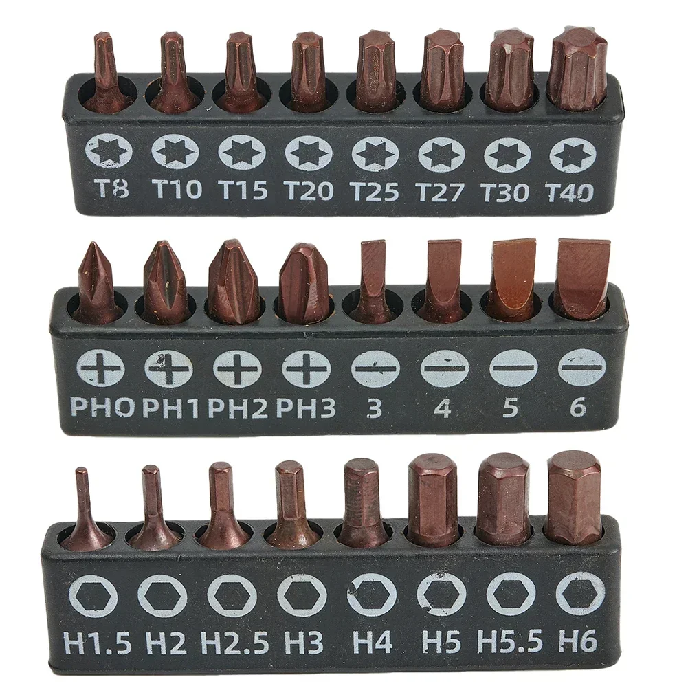 8Pcs PH/Torx Star Screwdriver Bits 25mm Hex Shank Security Magnetic ...