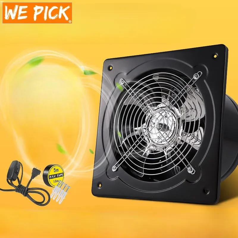 4-6-7inch-Electric-Pipe-Stainless-Steel-Exhaust-Fan-Window-Duct-Air ...