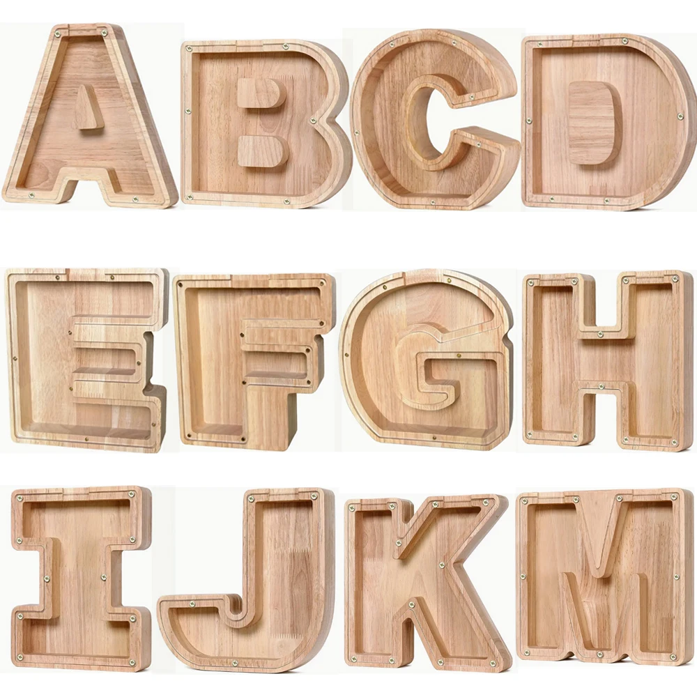 Piggy-Bank-for-Kids-Large-Personalized-Wooden-Letter-Piggy-Bank ...