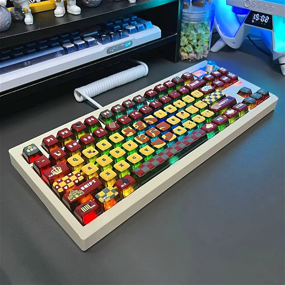 116-keys-retro-poker-side-through-keycaps-engraved-PBT-keycaps-ASA ...