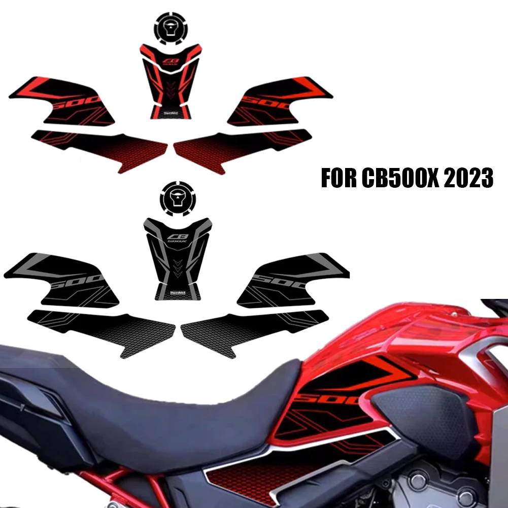 Motorcycle Side Sticker Fuel Tank Decal Protector Traction Pad Cover ...