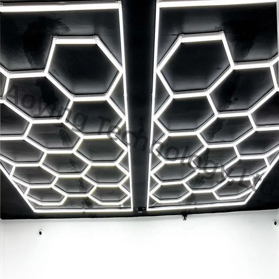 Luz-Led-en-forma-de-panal-de-abeja-para-garaje-tubo-de-iluminaci-n-de ...