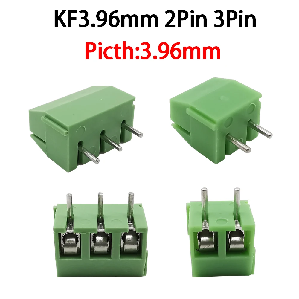 10-20-50Pcs-KF396-3-96mm-2-3Pin-Spliceable-PCB-Screw-Terminal-Blocks ...