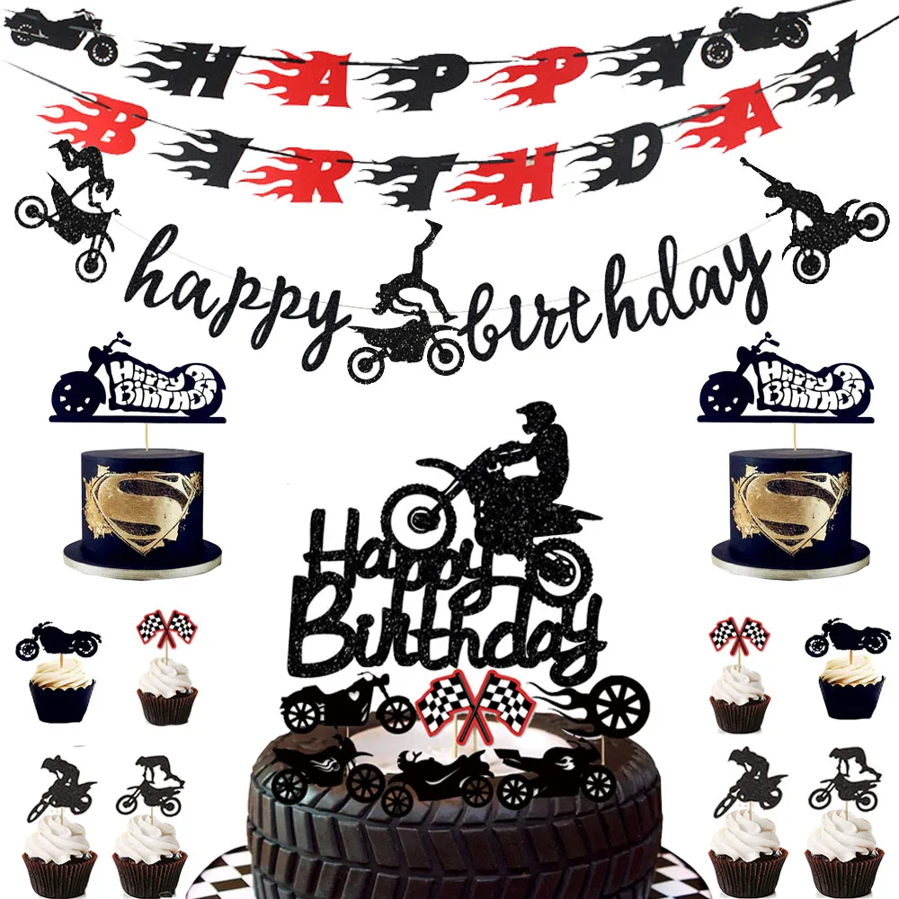 Decoration Motorcycle Birthday Parties | Motocross Birthday Party ...