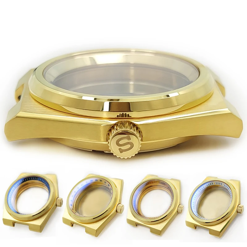 Gold PRX Watch Case Set Fits SKX07/009 NH35 Movement Stainless Steel ...