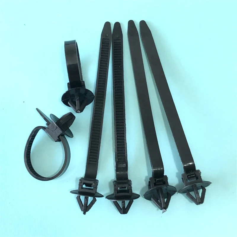 10/20/40Pcs Car Nylon Tie Wrap Cable Fixed Fasteners Clips Black Car ...