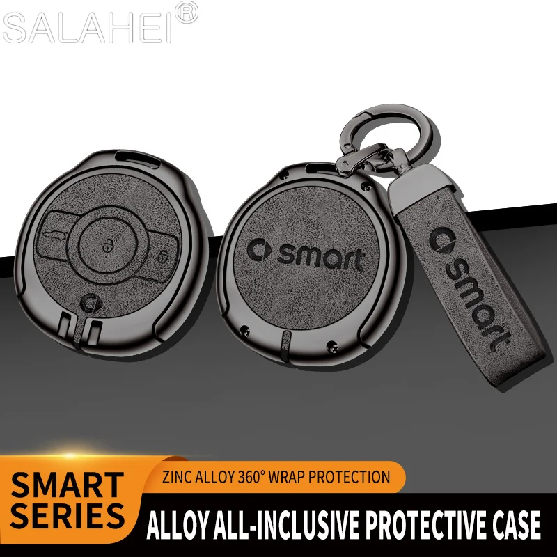 Zinc-Alloy-Car-Key-Case-Fob-Cover-Shell-Holder-For-Mercedes-Benz-SMART ...