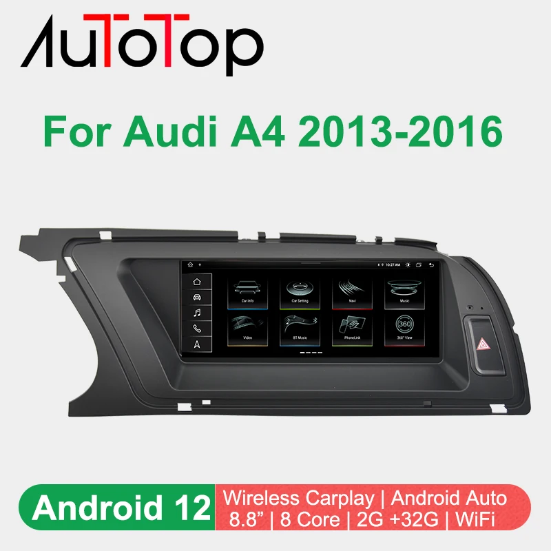 AUTOTOP-Android-12-Car-Multimedia-Player-Autoradio-For-Audi-A4-B8-2013 ...