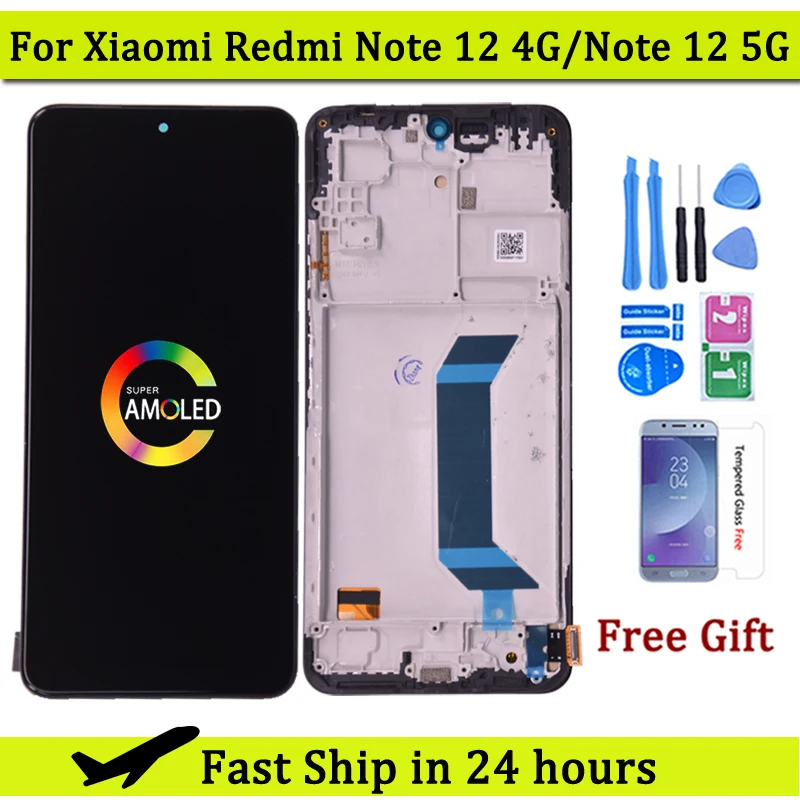 For-Xiaomi-Redmi-Note-12-4G-23021RAAEG-22111317I-LCD-Display-Touch ...