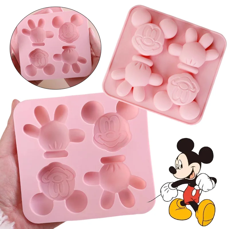 Disney Mickey Silicone Mould Cartoon DIY 3D Cake Mold Fondant Soap ...