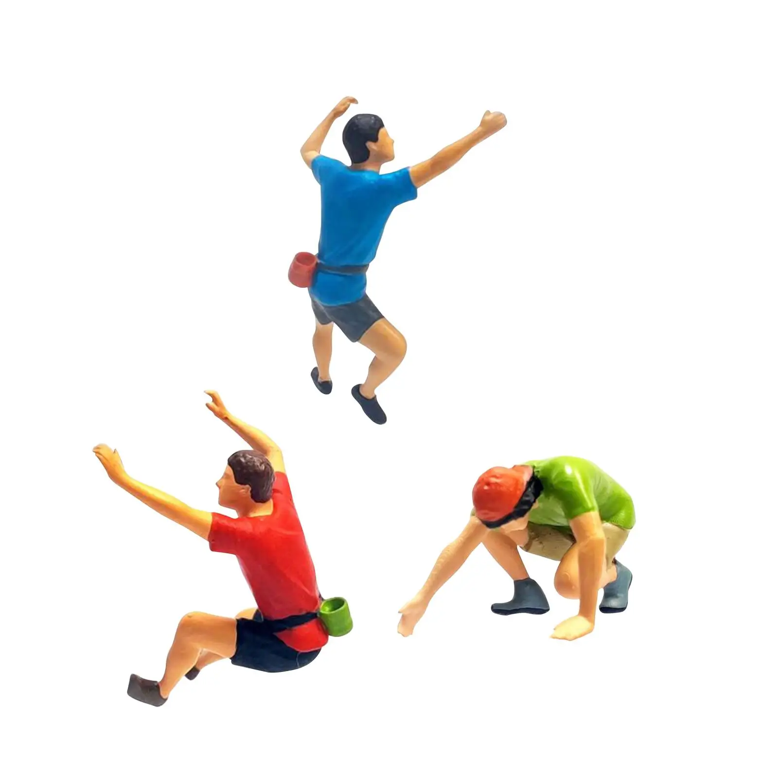 1-87-Climbing-Mountain-Model-Figure-Action-Figurines-People-Figurines ...