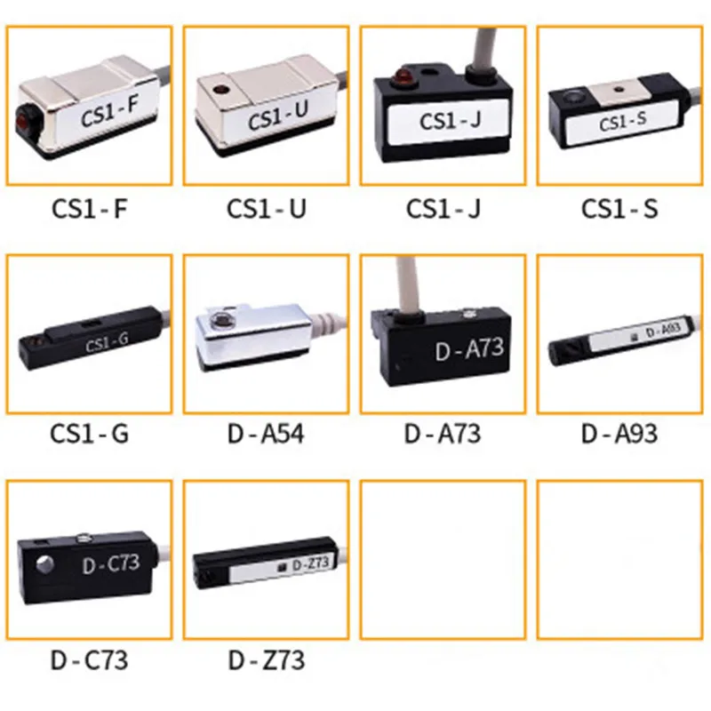 1pcs 공기 실린더 공압 근접 스위치 D A93 D Z73 D A73 D A54 D C73 CS1 J CS1 U CS1 F ...