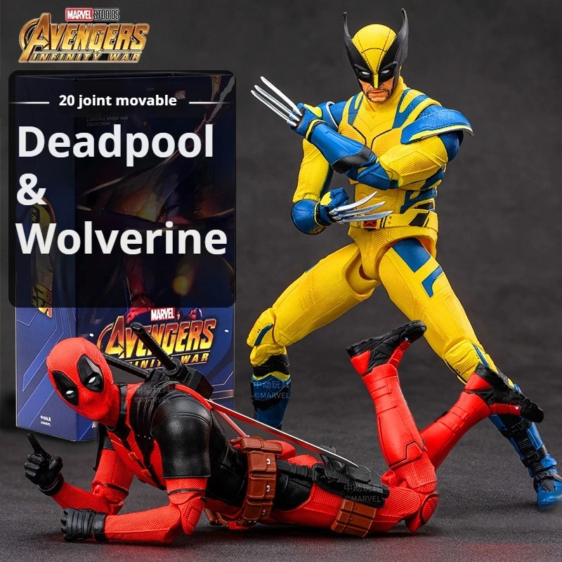 Toys-Movie-Characters-Deadpool-3-Deadpool-Wolverine-Super-Hero-Movable ...
