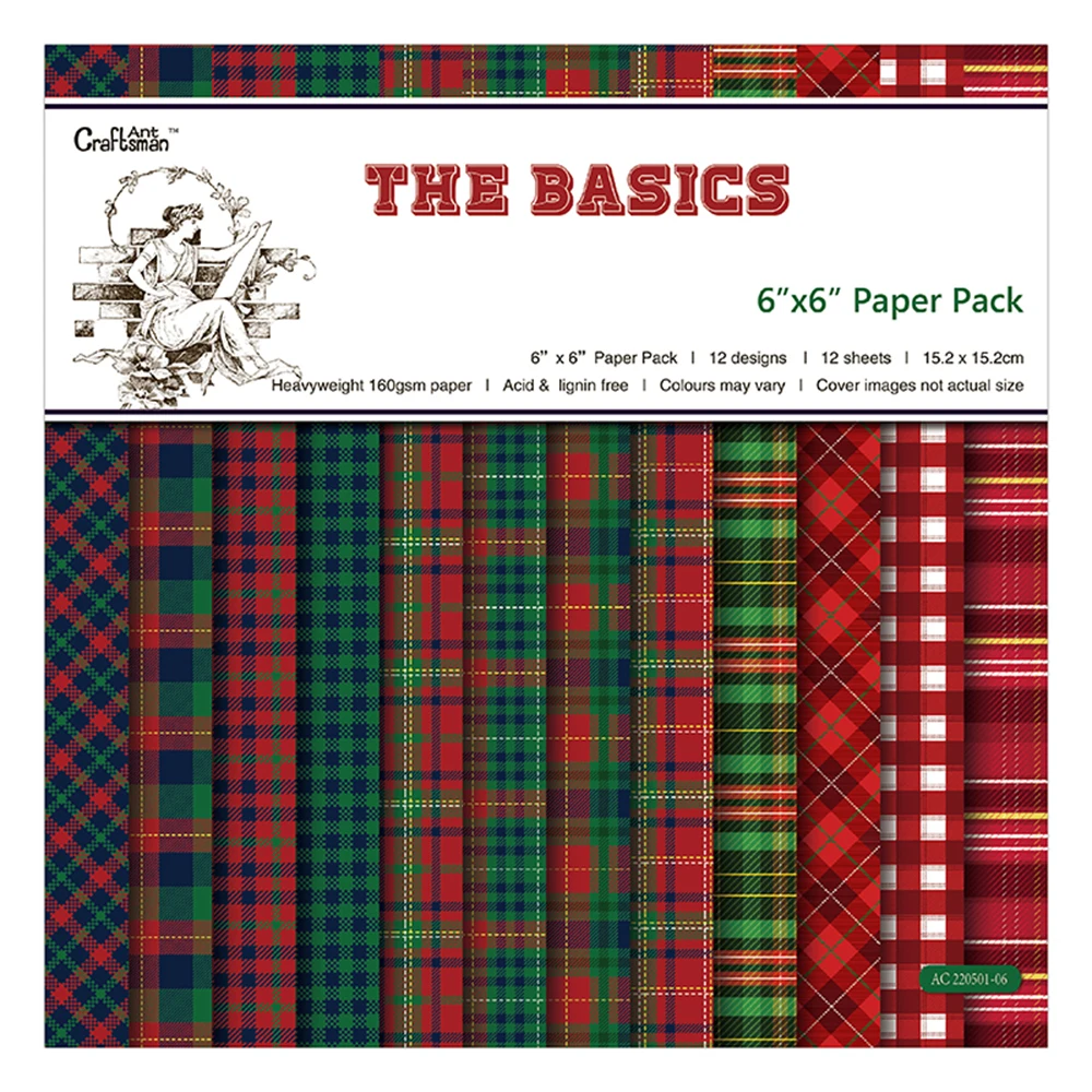 12-Pieces-Of-Decorative-Paper-With-Red-And-Green-Checkered-Pattern-6 ...