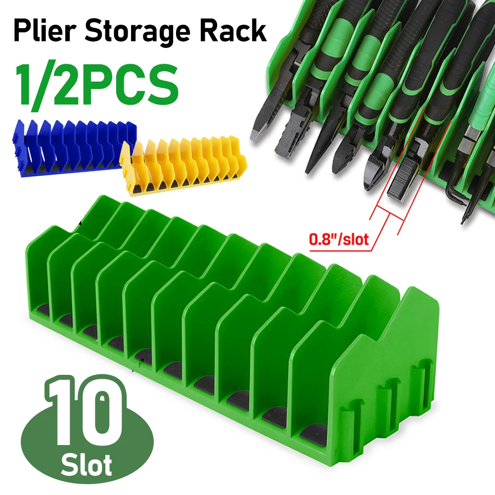 Wrench Storage Organizer 10 Slot Plier Holder Cutter Hammers Hand Tools ...