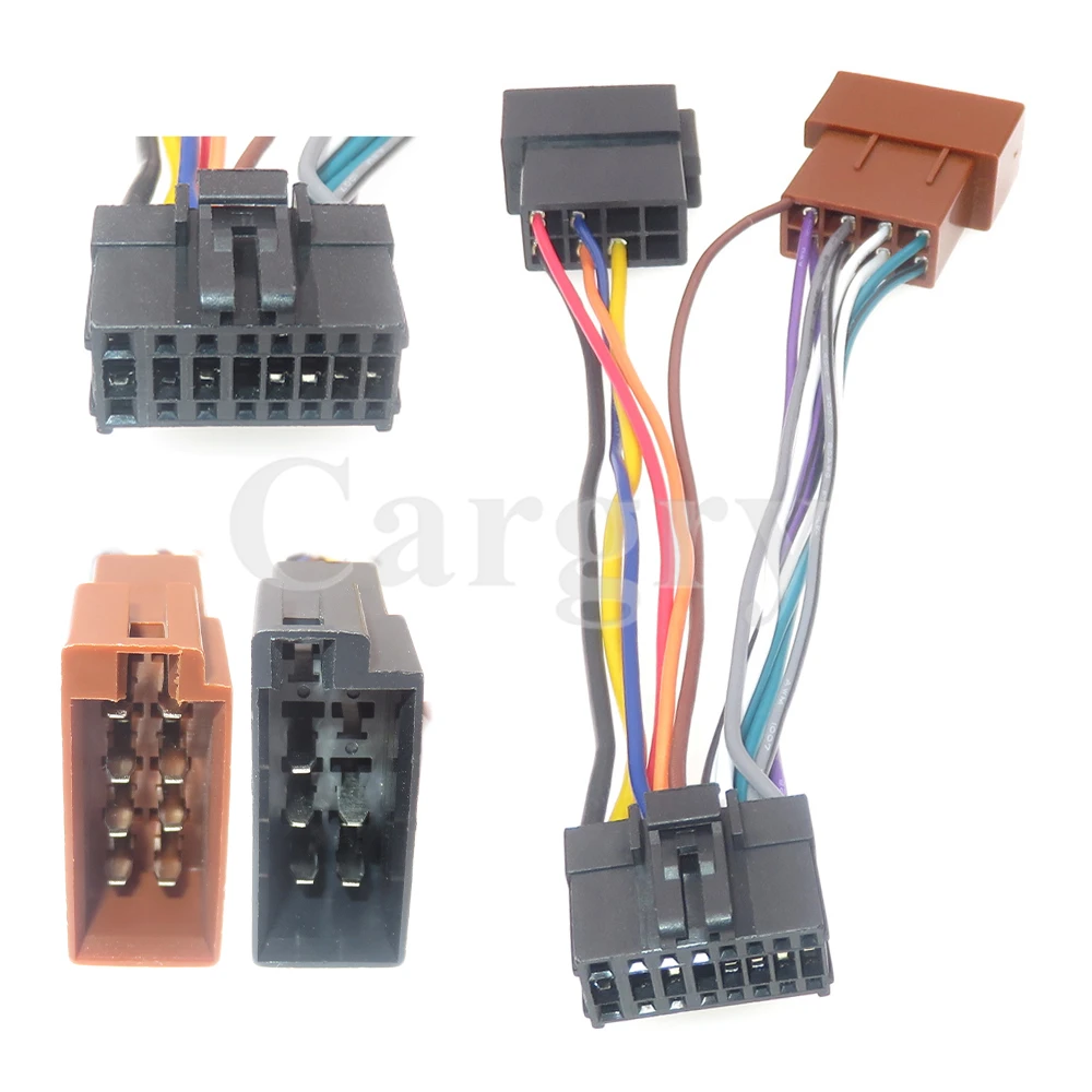 1 Set 16 Pin to ISO Cable Adapter 962191 1 106455 4 106455 3 Car Audio ...